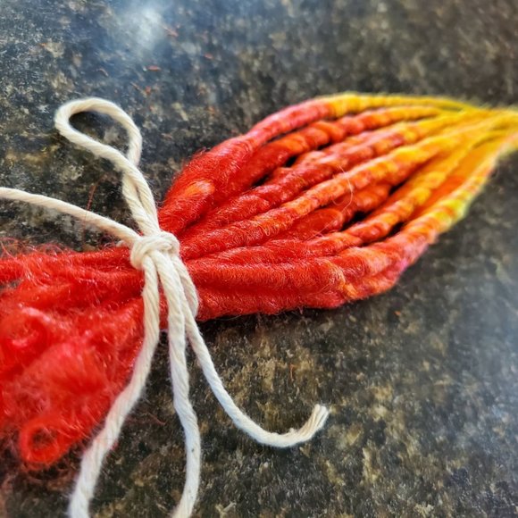 Damnation Hair | Hair | 5 Fire Flame Dreads Dreadlocks Hair Extension ...